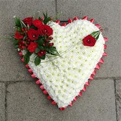 Based Heart - Funeral Flowers Aberdeen