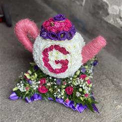 Teapot tribute BT299 - Funeral Flowers Aberdeen