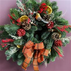 Tartan Twinkle Wreath Azalea Flowers Aberdeen Florist